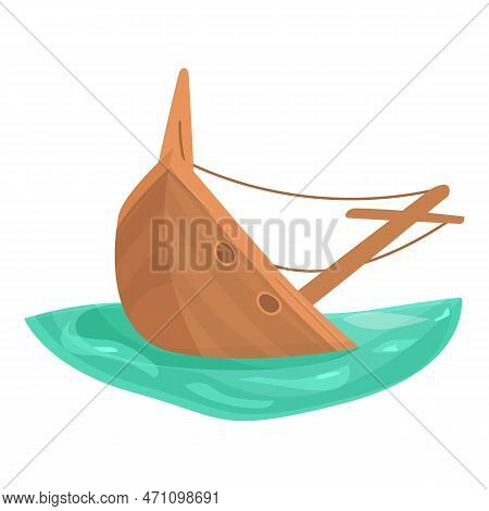 Old Shipwreck Icon Vector & Photo (Free Trial) | Bigstock