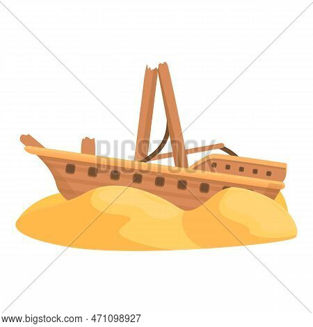 Island Shipwreck Icon Vector & Photo (Free Trial) | Bigstock