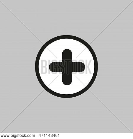 Plus Icon Vector. Add Vector & Photo (Free Trial) | Bigstock