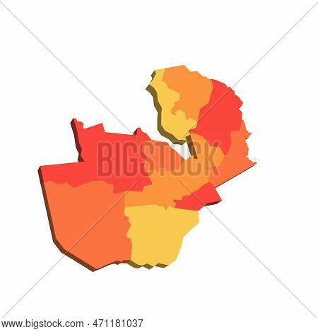 Zambia Political Map Vector & Photo (Free Trial) | Bigstock