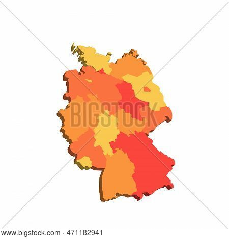 Germany Political Map Vector & Photo (Free Trial) | Bigstock