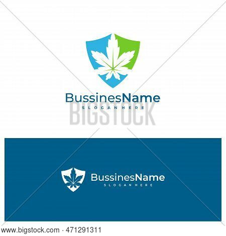 Shield Cannabis Logo Vector & Photo (Free Trial) | Bigstock