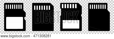 Sd Card Icons. Vector Vector & Photo (Free Trial) | Bigstock