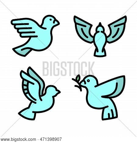 Dove Icons Set. Image & Photo (Free Trial) | Bigstock