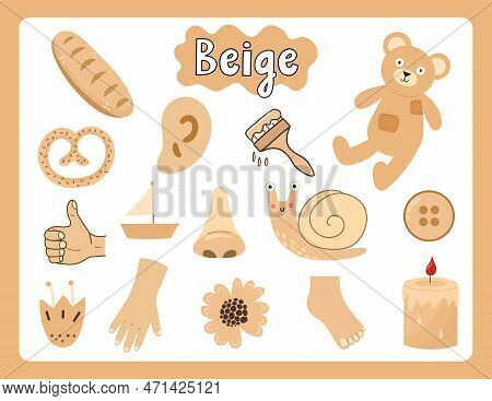 Set Beige Color Vector & Photo (Free Trial) | Bigstock