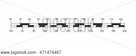 Map Distance Vector & Photo (Free Trial) | Bigstock