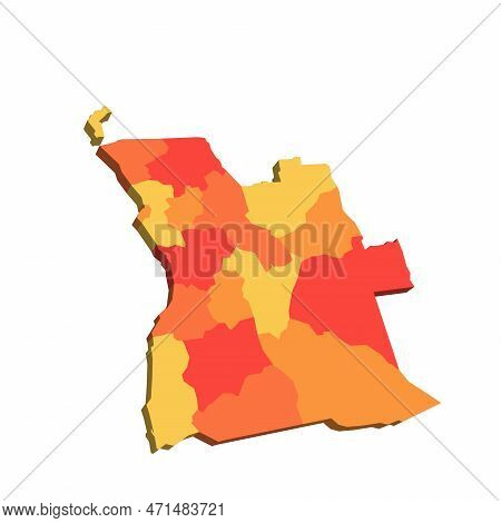 Angola Political Map Vector & Photo (Free Trial) | Bigstock