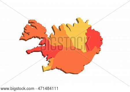 Iceland Political Map Vector & Photo (Free Trial) | Bigstock