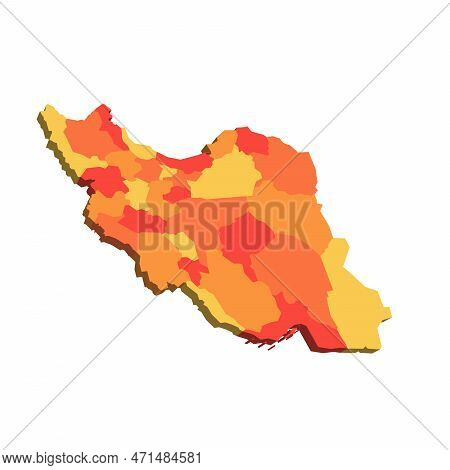 Iran Political Map Vector & Photo (Free Trial) | Bigstock