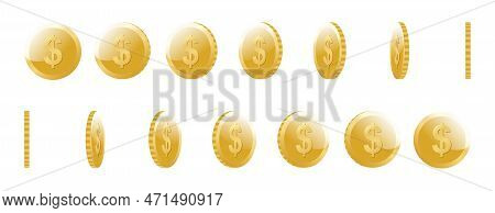 Spin Gold Coin On Vector & Photo (Free Trial) | Bigstock