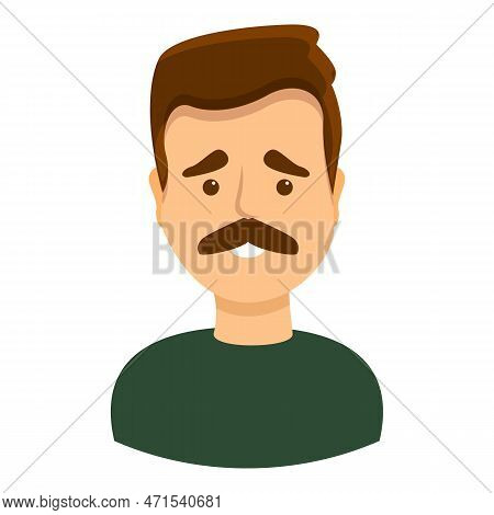 Sad Man Icon. Cartoon Image & Photo (Free Trial) | Bigstock