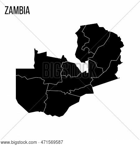 Zambia Political Map Vector & Photo (Free Trial) | Bigstock
