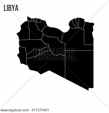 Libya Political Map Vector & Photo (Free Trial) | Bigstock