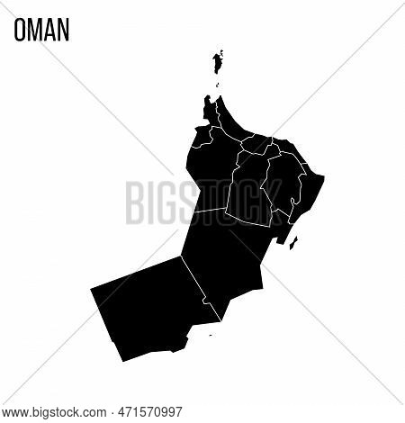 Oman Political Map Vector & Photo (Free Trial) | Bigstock