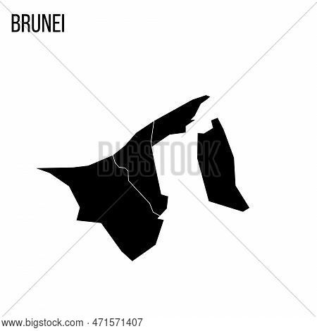 Brunei Political Map Vector & Photo (Free Trial) | Bigstock
