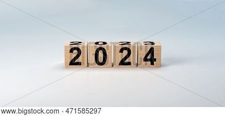 2024 New Year. Wooden Image & Photo (Free Trial) | Bigstock