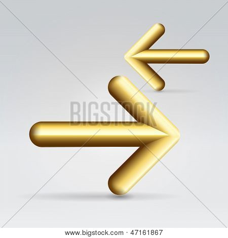 Two Golden Arrows Image & Photo (Free Trial) | Bigstock