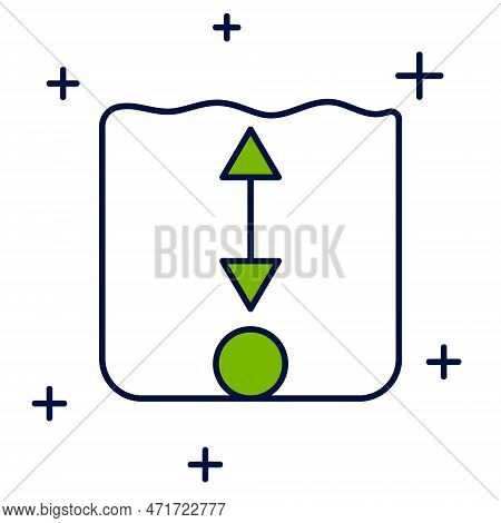 Filled Outline Depth Vector & Photo (Free Trial) | Bigstock