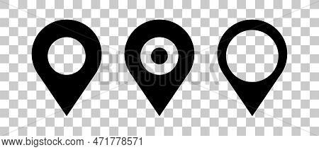 Map Pin Icons Maps Vector & Photo (Free Trial) | Bigstock