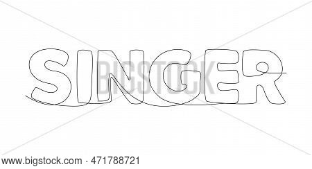 One Continuous Line Vector & Photo (Free Trial) | Bigstock