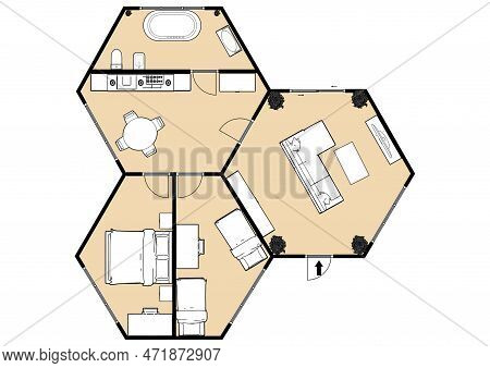 Unusual Floor Plan. Image & Photo (Free Trial) | Bigstock