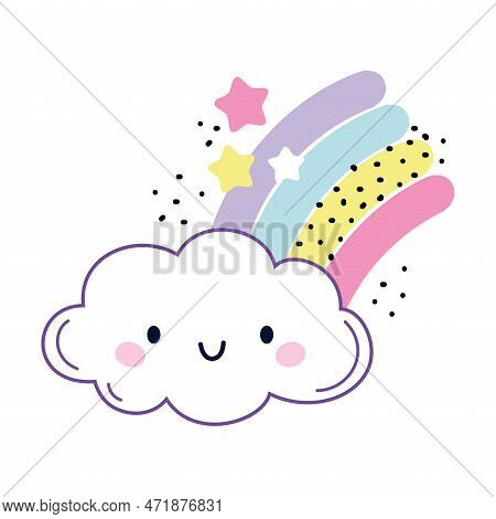 Cute Fluffy Cloud Vector & Photo (Free Trial) | Bigstock