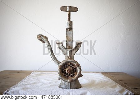 Old Manual Mincer Used Image & Photo (Free Trial) | Bigstock