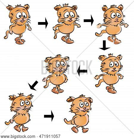 Simple Cat Walk Vector & Photo (Free Trial) | Bigstock