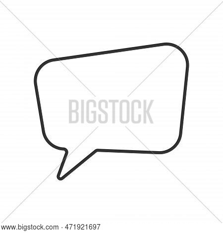 Speech Bubble Outline Vector & Photo (Free Trial) | Bigstock