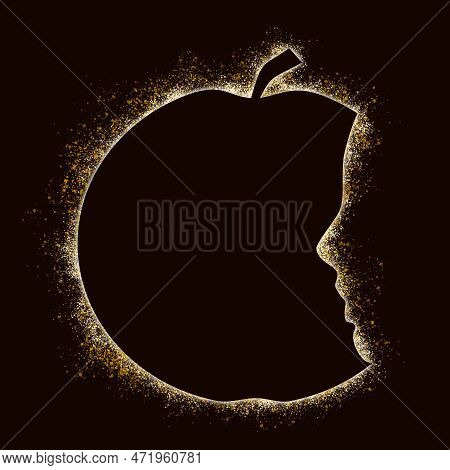 Apple Face Profile Image & Photo (Free Trial) | Bigstock