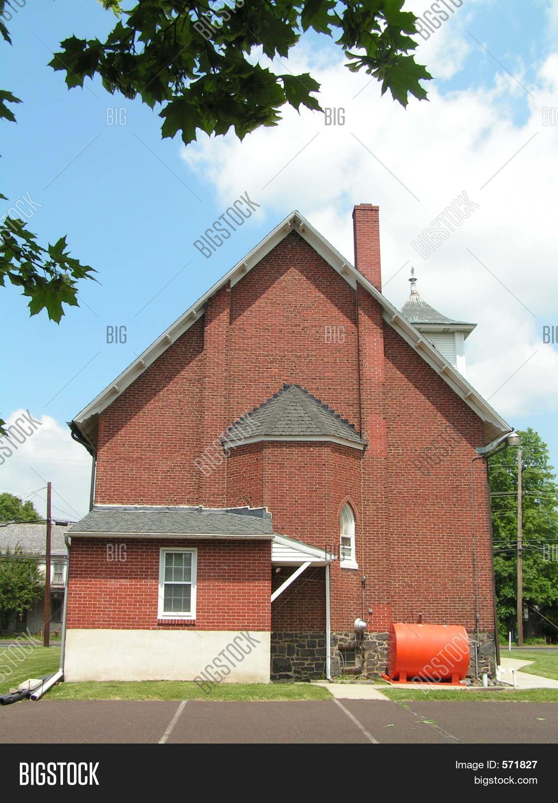 Red Brick Church Rural Image & Photo (Free Trial) | Bigstock