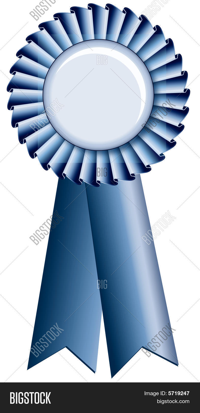 Blue Prize Ribbon Vector & Photo (Free Trial) | Bigstock