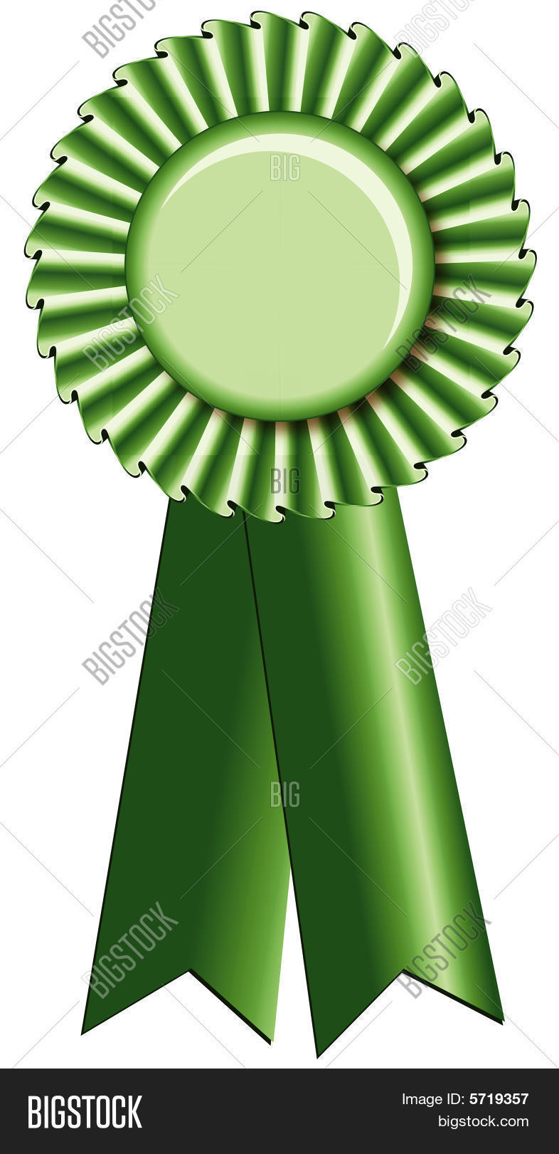 Green Prize Ribbon Vector & Photo (Free Trial) | Bigstock