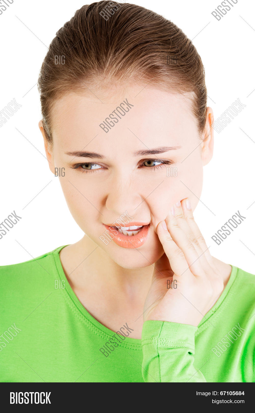 Teen Woman Pressing Image & Photo (Free Trial) | Bigstock