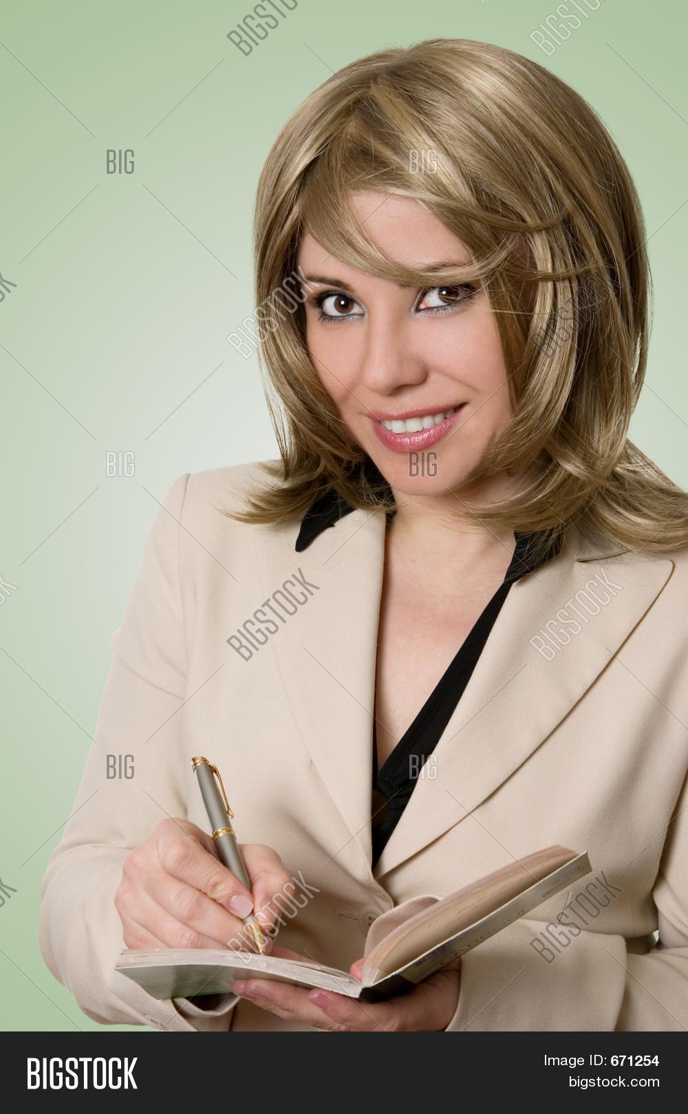 Businesswoman Writing Image & Photo (Free Trial) | Bigstock