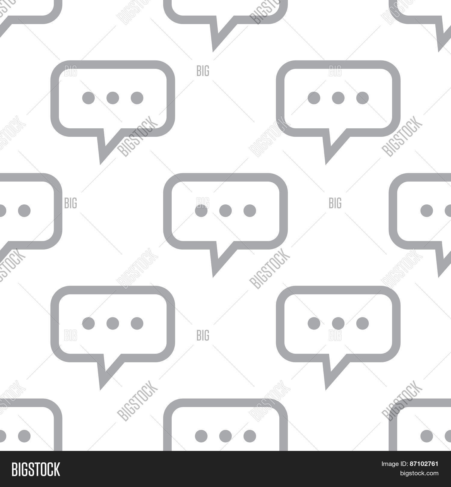 New Talk Seamless Vector & Photo (Free Trial) | Bigstock