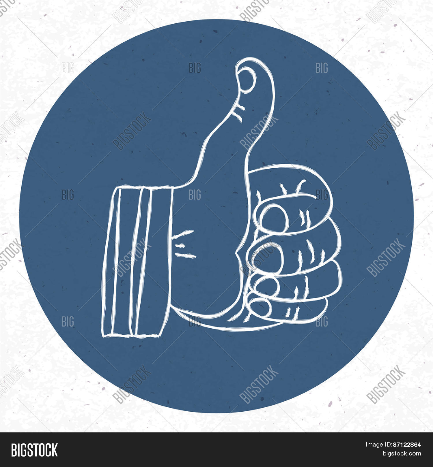 Thumb Symbol Hand- Vector & Photo (Free Trial) | Bigstock