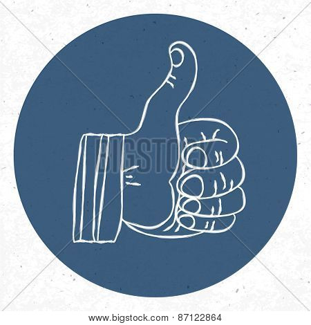 Thumb Symbol Hand- Vector & Photo (Free Trial) | Bigstock