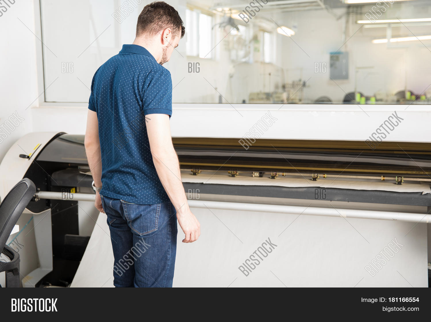 Man Printing Big Image & Photo (Free Trial) | Bigstock