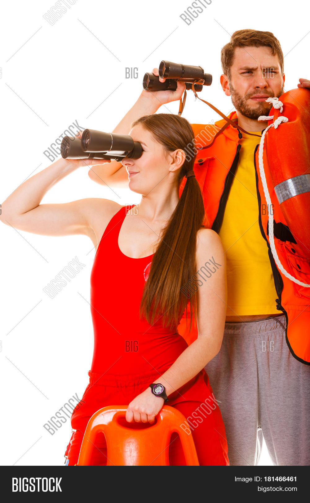Lifeguards Rescue Tube Image & Photo (Free Trial) | Bigstock