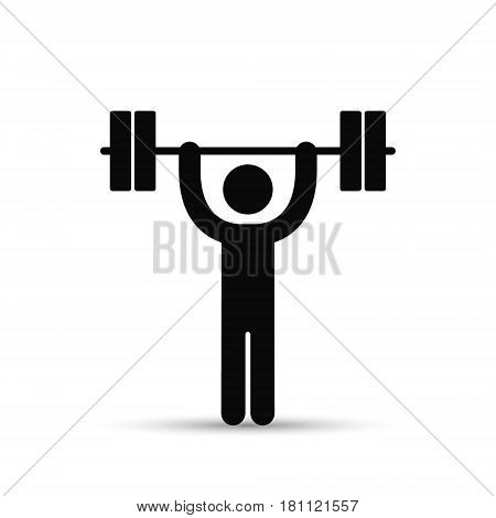 Vector y foto Man Lifting Weight (prueba gratis) | Bigstock