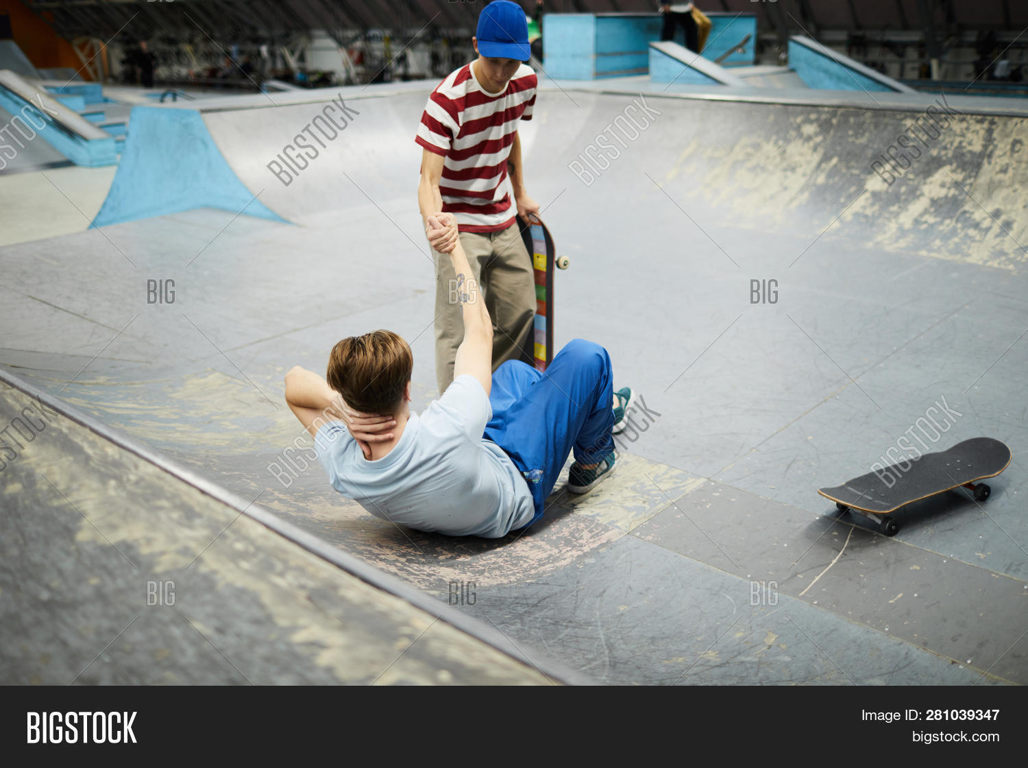 One Guys Helping His Image & Photo (Free Trial) | Bigstock