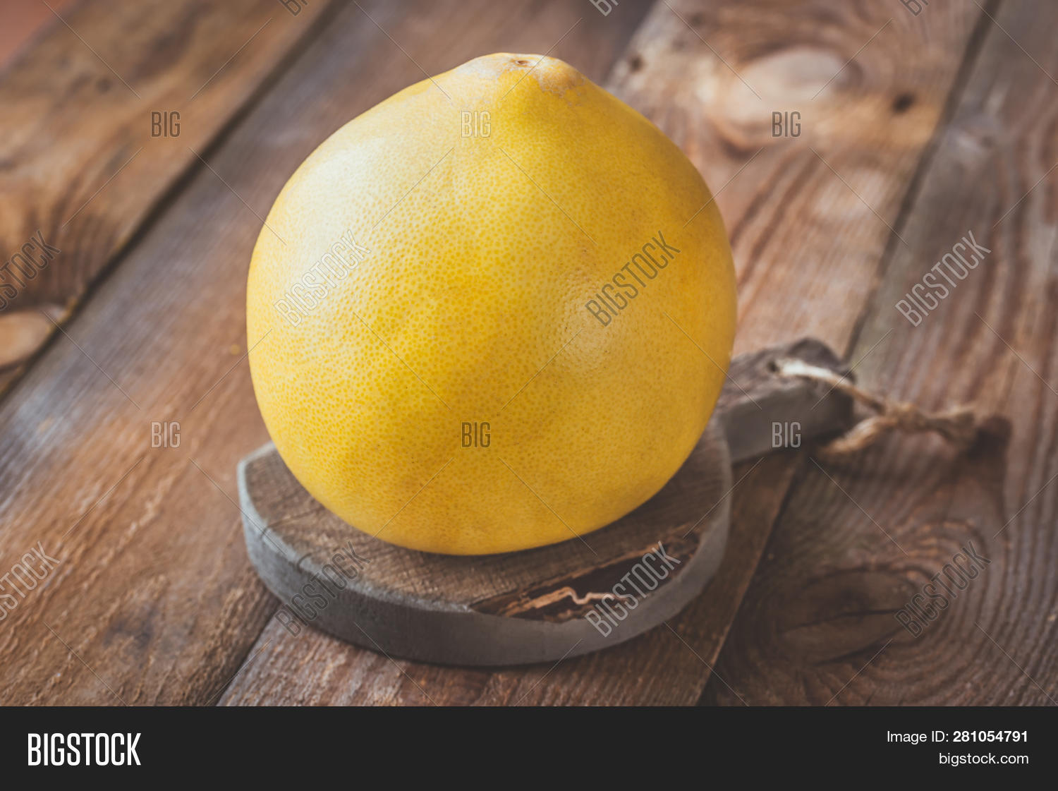 Pomelo On Wooden Board Image & Photo (Free Trial) | Bigstock