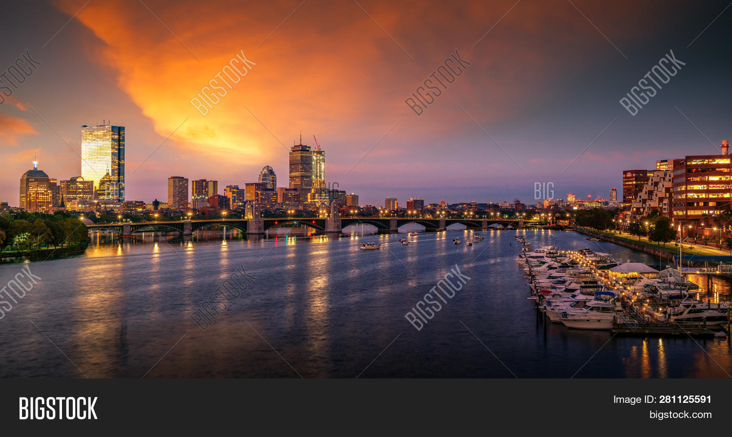 Bridge Boston City Image & Photo (Free Trial) | Bigstock
