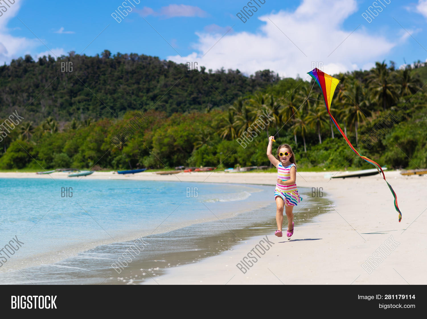 Child Kite. Kids Play Image & Photo (Free Trial) | Bigstock
