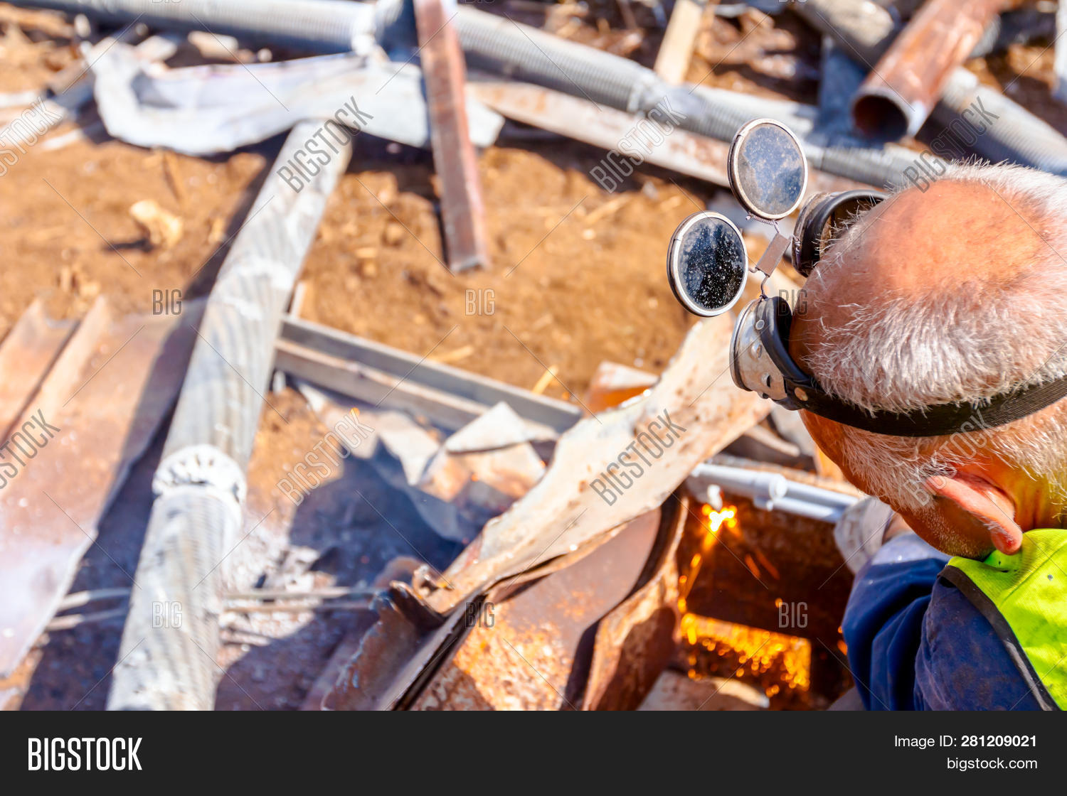 Worker Cutting Scrap Image & Photo (Free Trial) | Bigstock