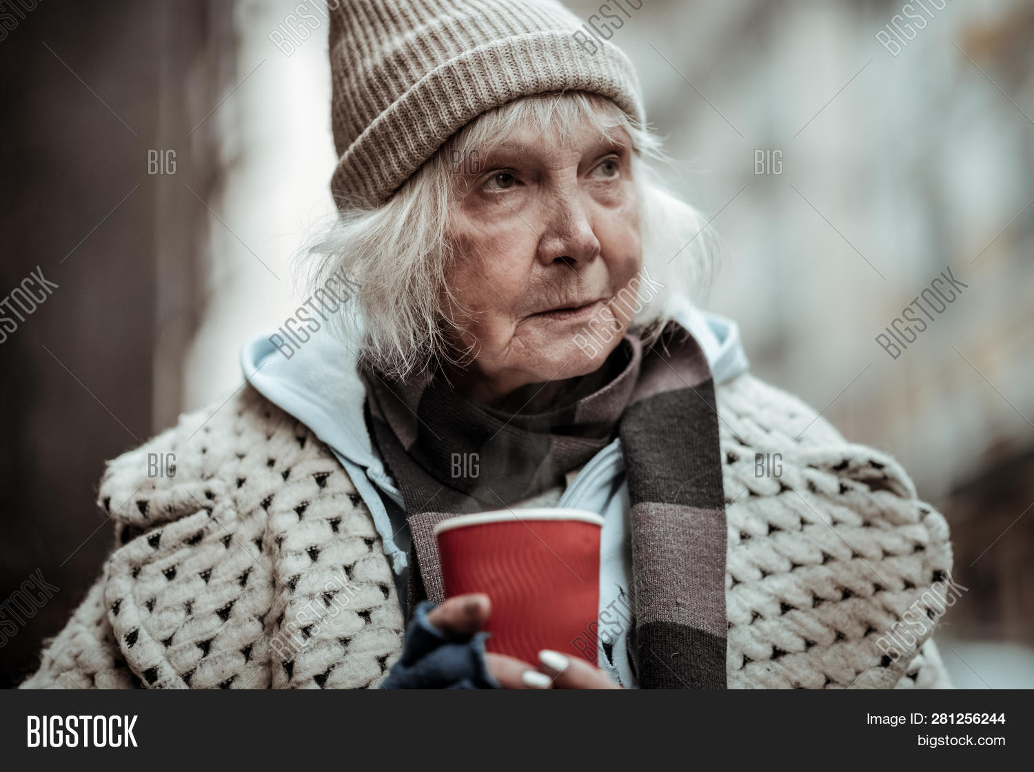 Portrait Old Sad Poor Image & Photo (Free Trial) | Bigstock