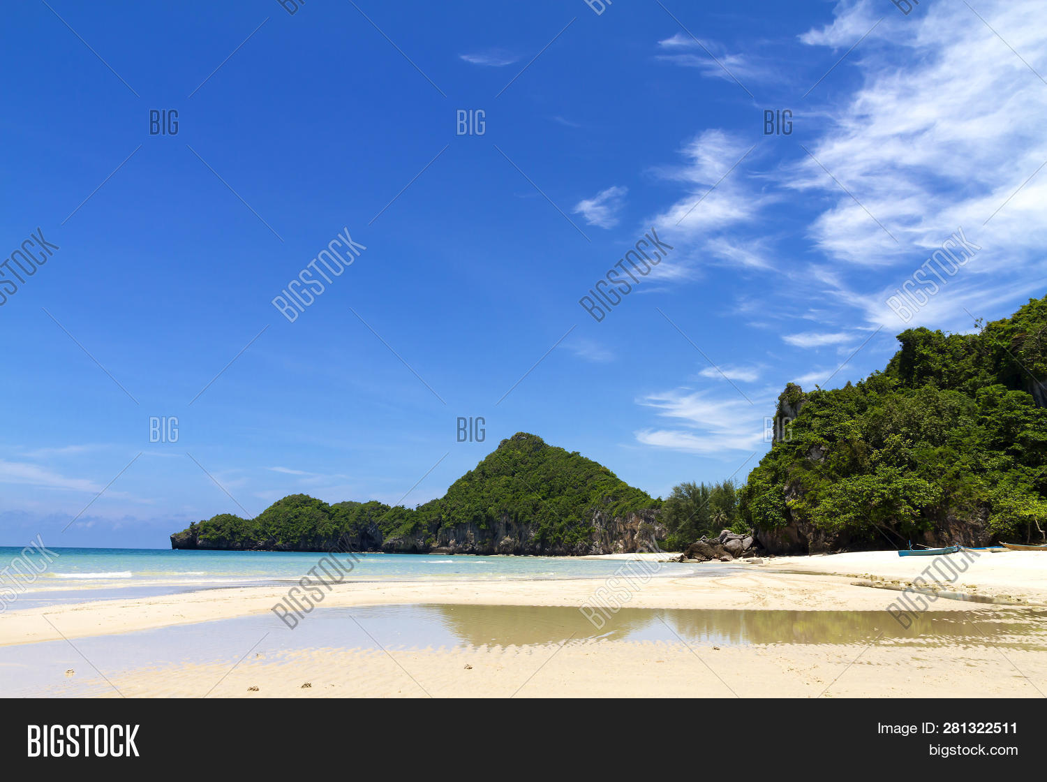Beach Idyllic Blue Sky Image & Photo (Free Trial) | Bigstock