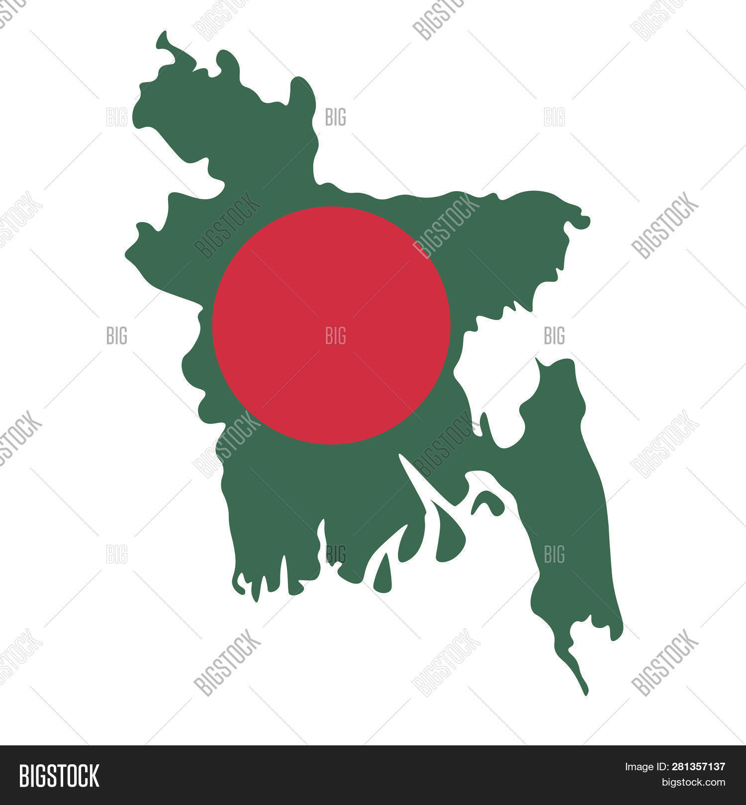 Map Bangladesh Flag Image & Photo (Free Trial) | Bigstock