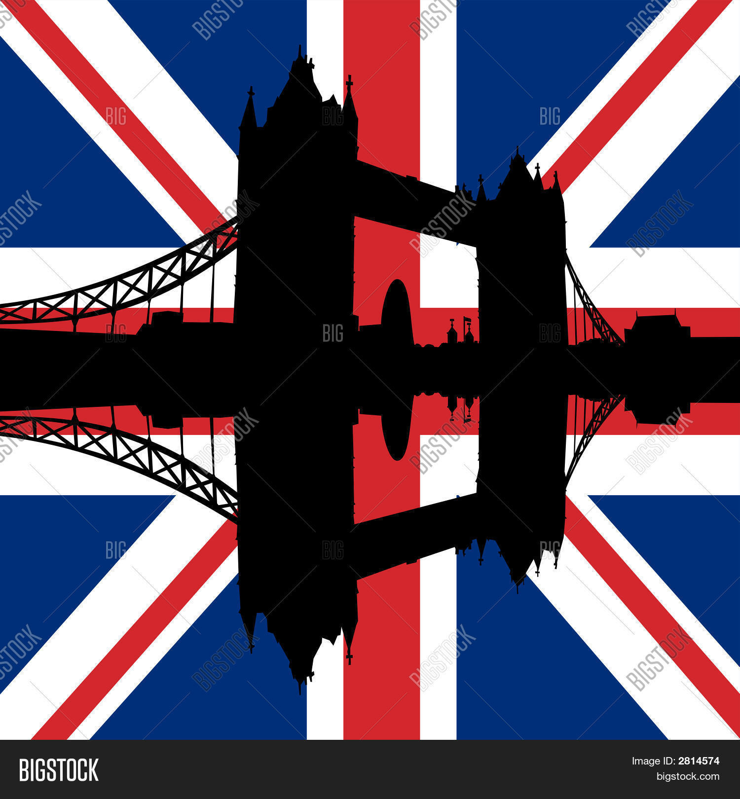 Tower Bridge Flag Vector & Photo (Free Trial) | Bigstock